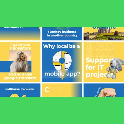 Instagram post design portfolio for translation agency by gorgonastudio ...