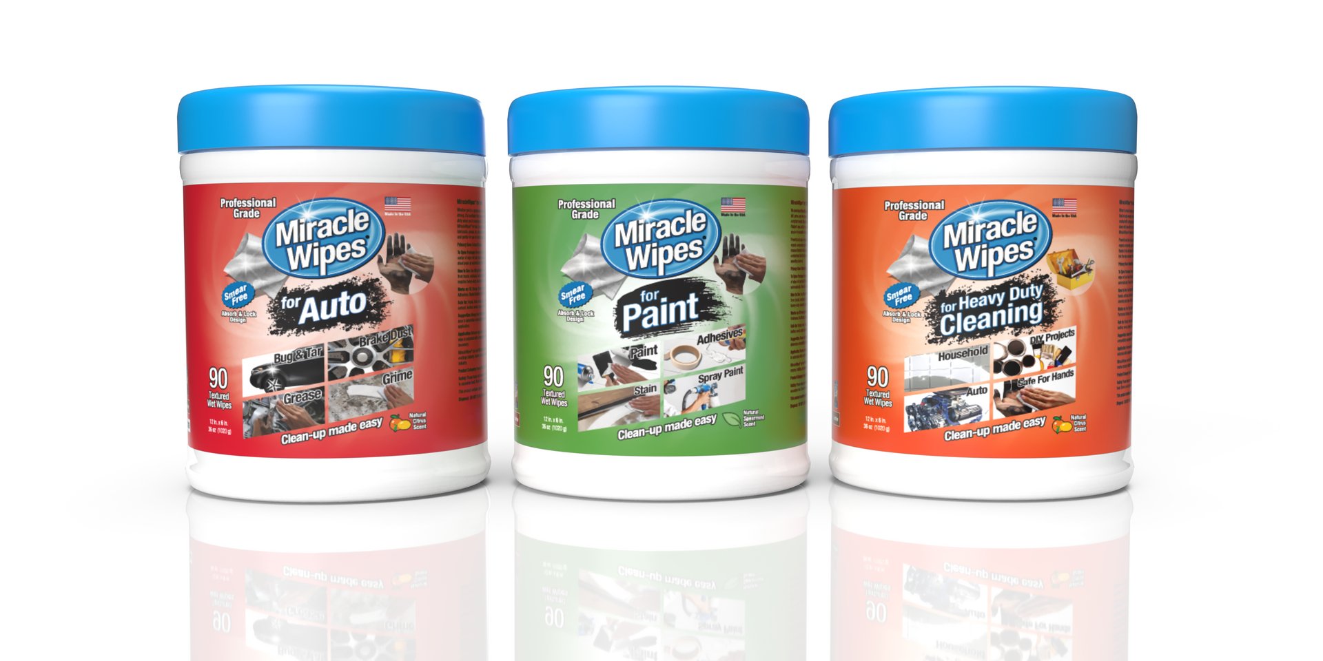 "Miracle Brands" 3d Product label design and renderings for "Miracle ...