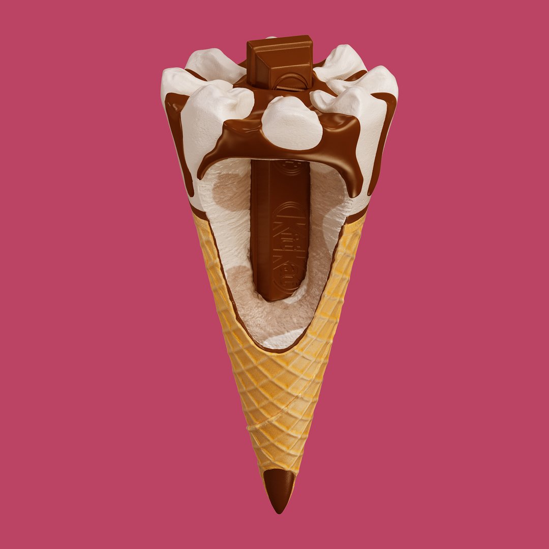 Kit kat ice cream 3d render by MoonCga - on Twine.