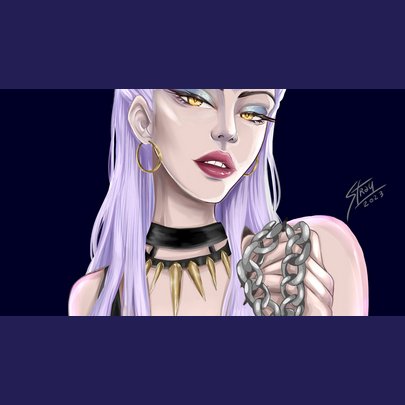 Evelynn K/DA Fan Art by Straysart by Straysart - on Twine.