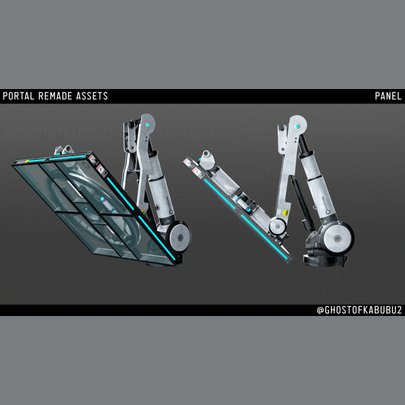 Portal 2 Remade Assets - Wall Panel by Kabubu2 - on Twine.