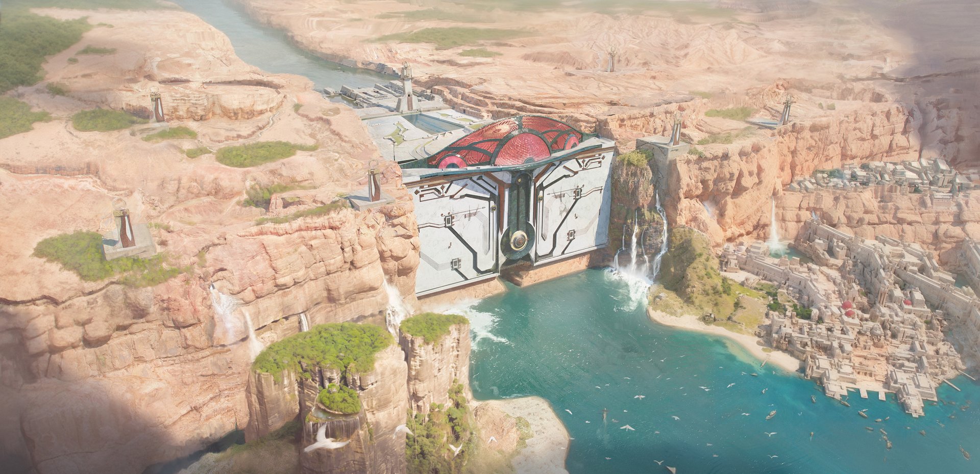 "Celestial Sanctum" Concept art and design of "WORLD OF KINNARIA" by ...