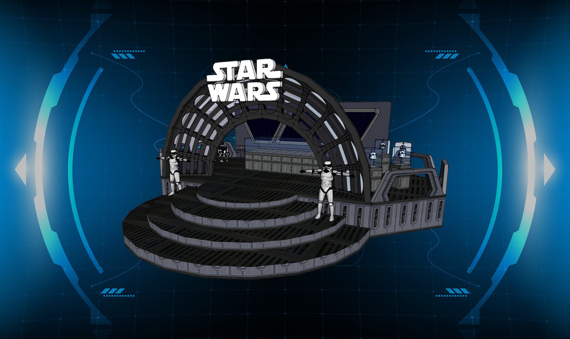 Star Wars Launch Display Stand by Matt Wilson - on Twine.