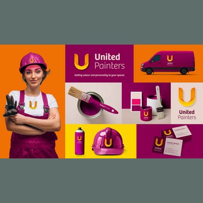 United Painters Visual Identity by Joanne Lush - on Twine.