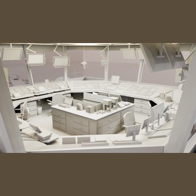 3D Design of a Space Ship Control Room by Chrisreads17 - on Twine.