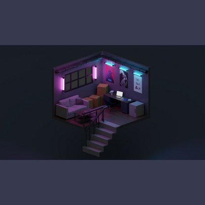 Isometric Room Render | 3D | Blender by Taseeb Ali - on Twine.