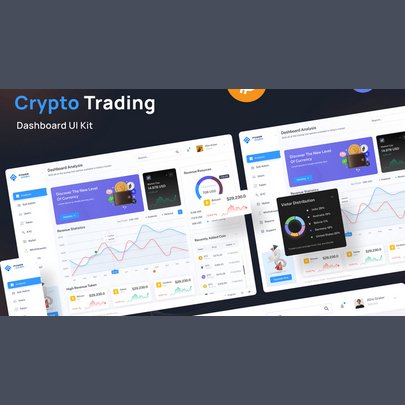 Crypto Trading Dashboard UI Figma Kit by Abhinavsharmauiux - on Twine.